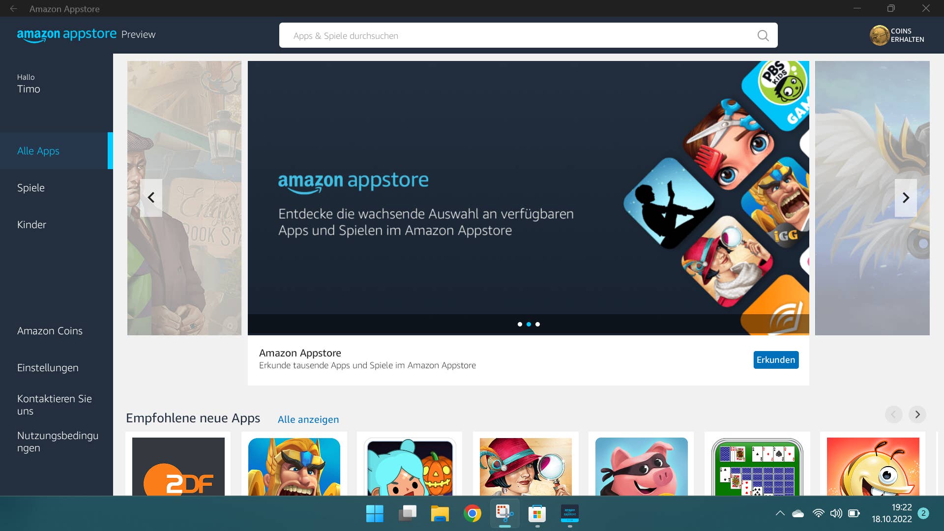 Smartphone-Apps auf dem Computer nutzen: Windows 11 macht's möglich