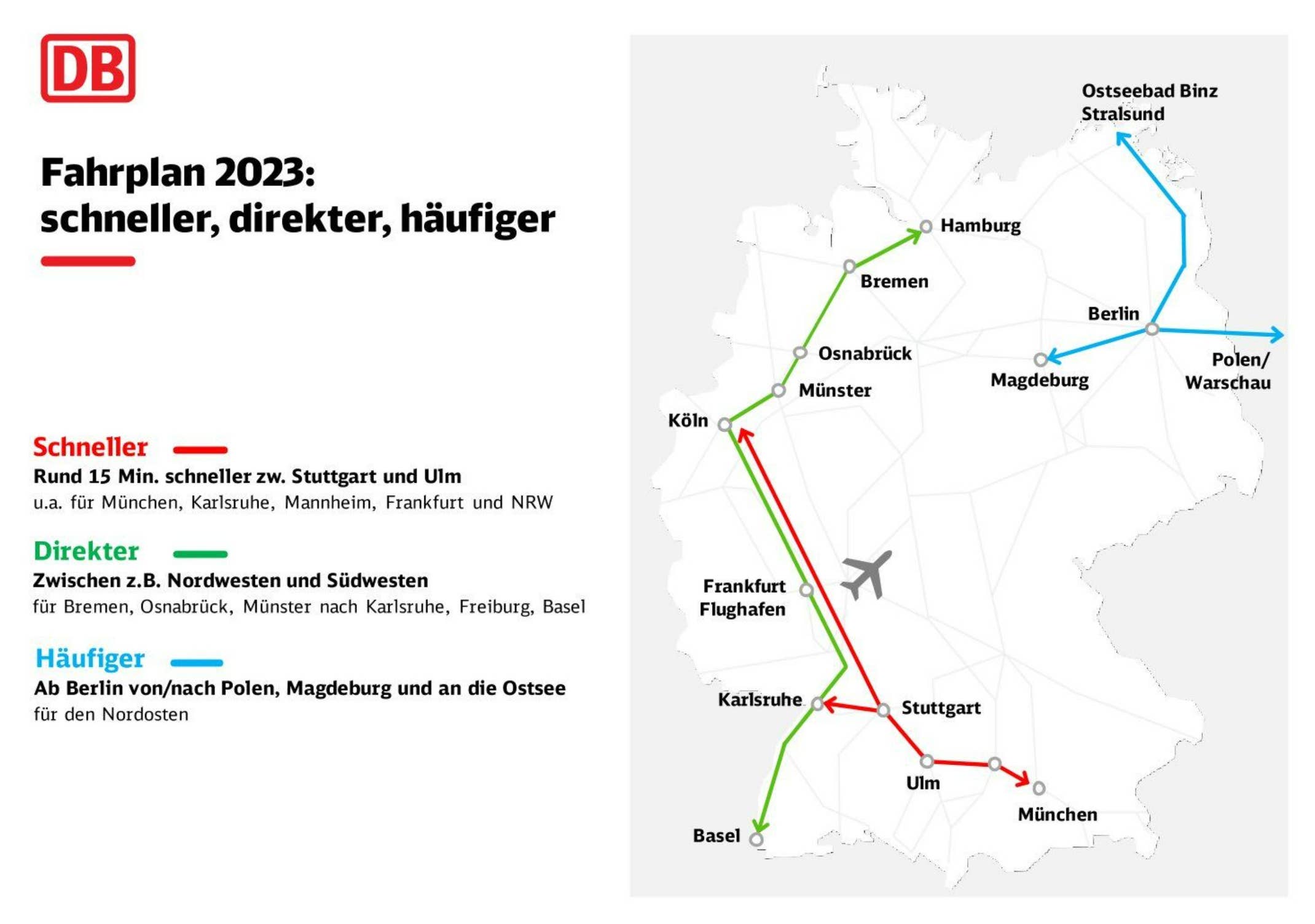 Deutsche Bahn ändert Fahrplan: Diesen Änderungen stehen an Deutsche Bahn ändert Fahrplan: Diesen Änderungen stehen an