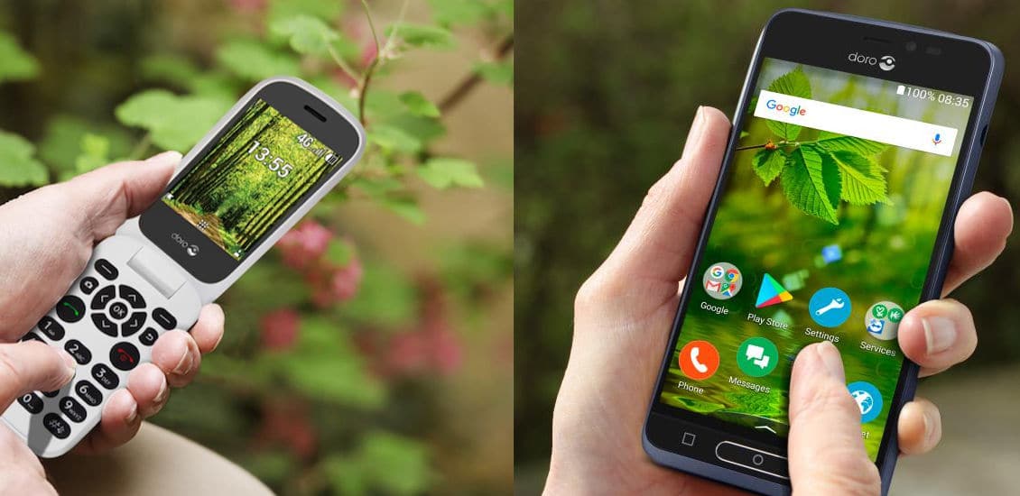Barrierefrei: Doro stellt simples Smartphone und Klapphandy vor