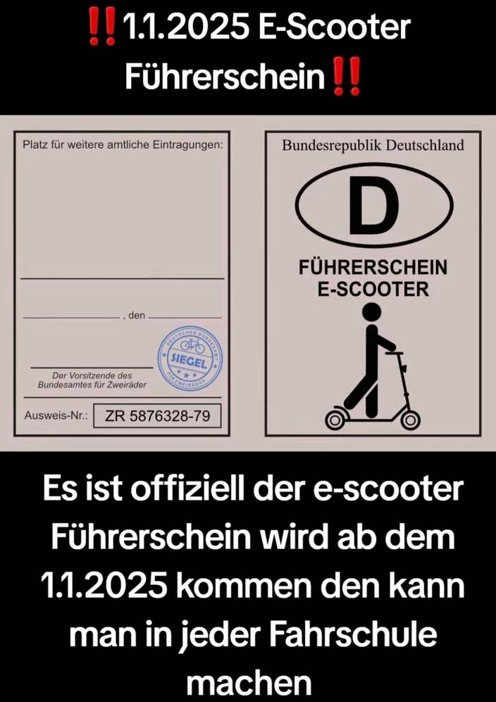 Fhrerschein E Scooter
