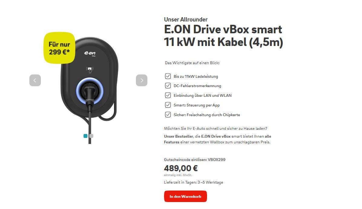 Hier gibt’s Wallboxen zu Tiefpreisen: 11kW-Station für unter 300