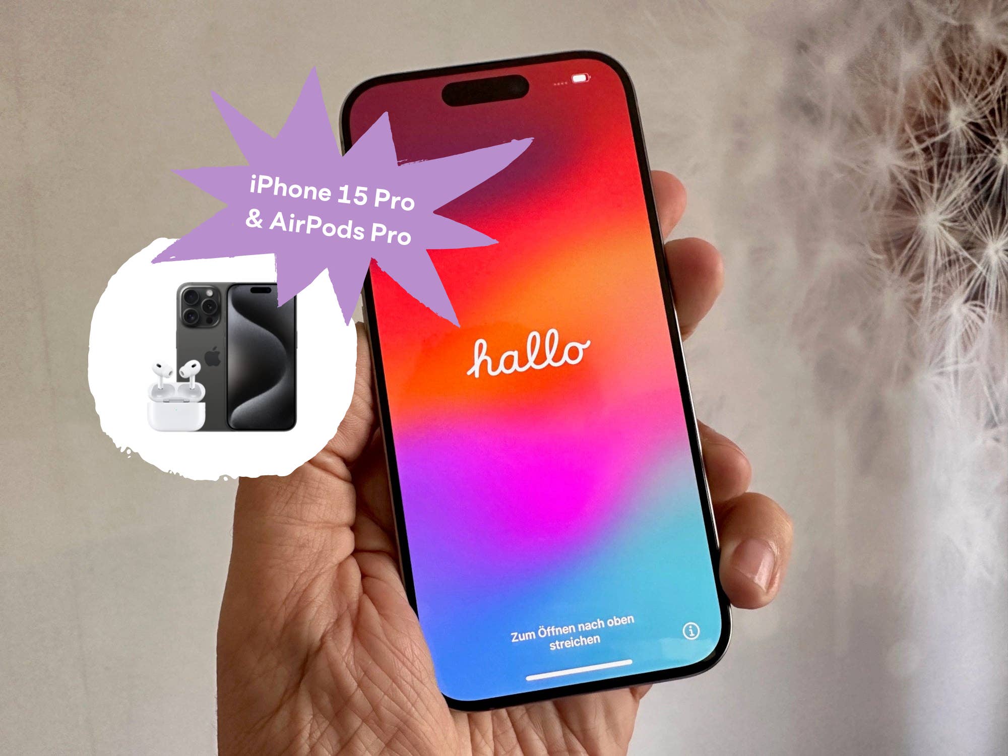 iPhone 15 Pro im Super-Tarif zum Schnäppchenpreis + AirPods Pro gratis