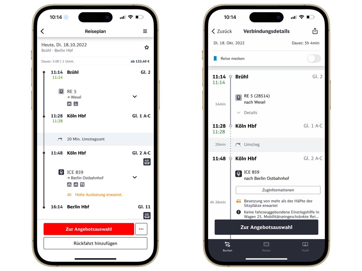 Deutsche Bahn mit neuer App: Diese Funktionen passen in kein Update