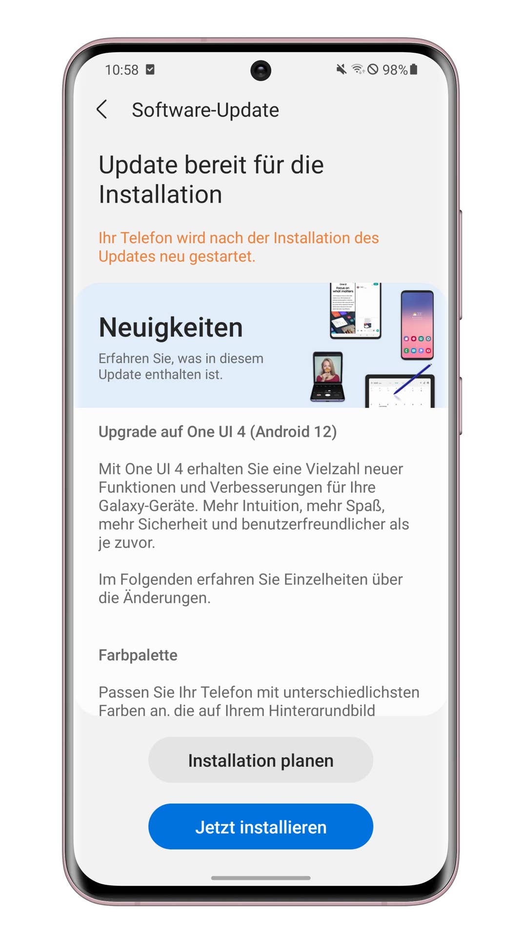 Samsungs Android 12 Plan: Dann ist dein Handy an der Reihe