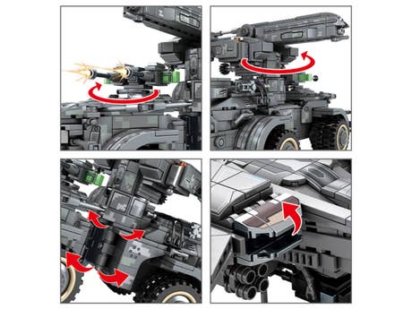 Sembo Shanghai Fort - Self-Propelled Artillery Technic (107065 ...